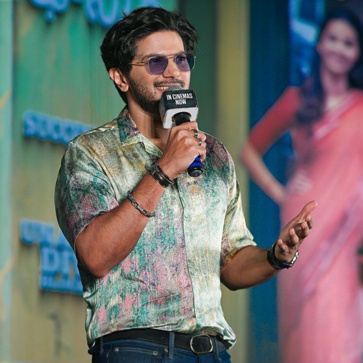 Dulquer Salman in Mystic Terrain Habutai Silk Shirt | Asuka Couture